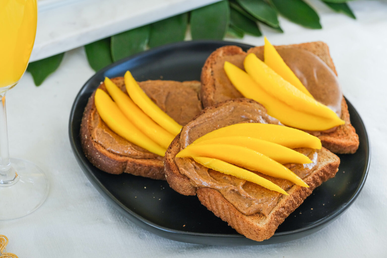 Mango & Almond Butter Toast - Mango.org