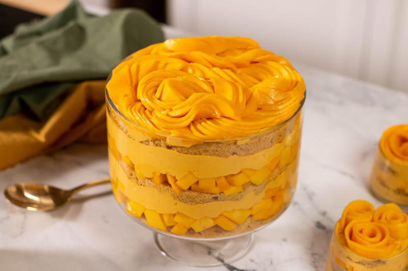Mango Mousse Trifle Cake - Mango.org