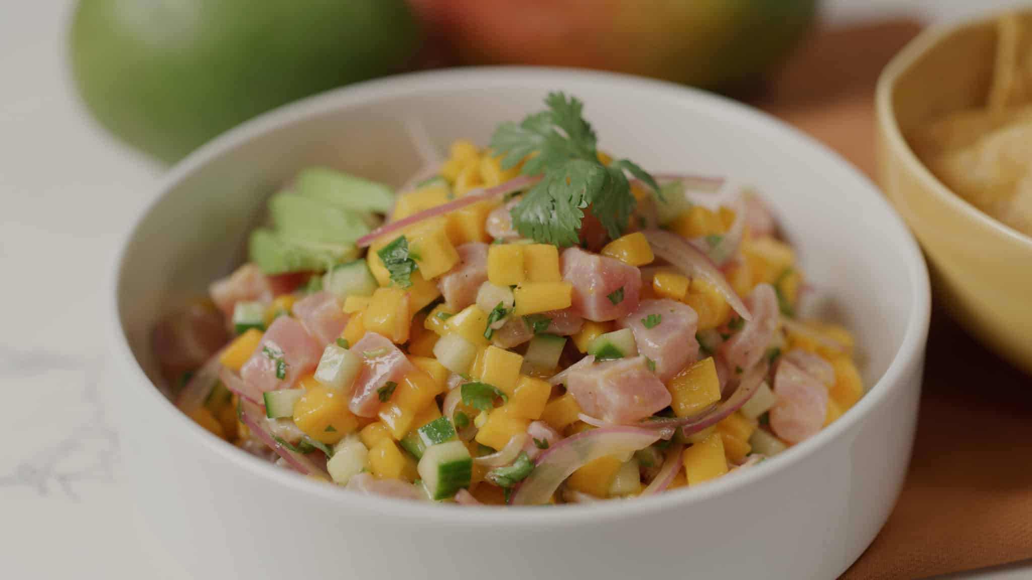 Ceviche de Mango y Atún - Mango.org