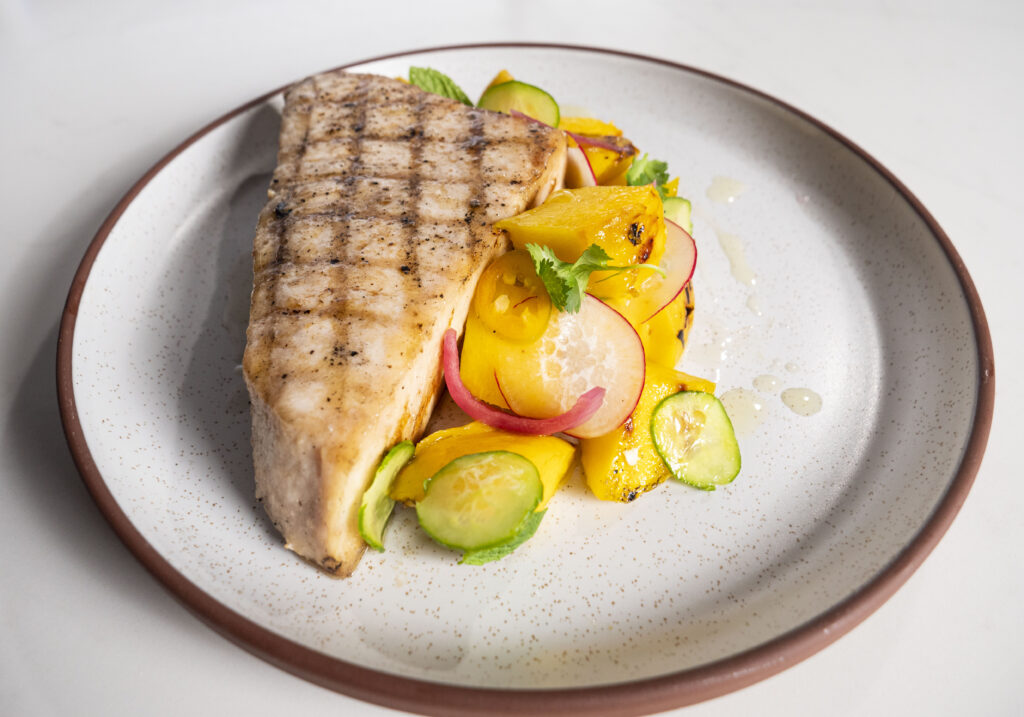 Grilled Swordfish and Grilled Mango Salad - Mango.org