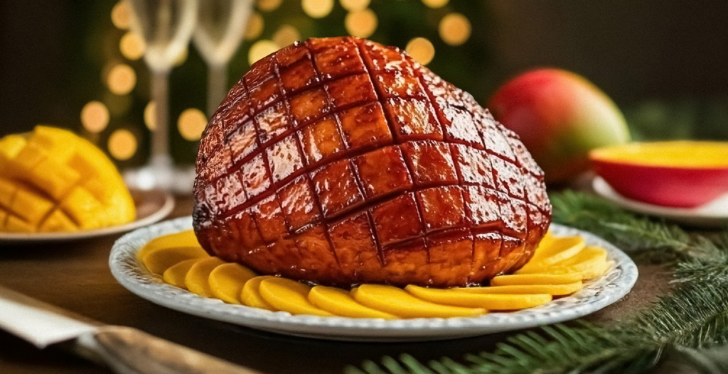 Mango Ginger Glazed Ham - Mango.org